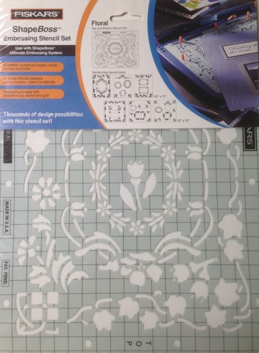 Fiskars ShapeBoss Embossing Stencil Set - Floral - 5620 - NEW | eBay