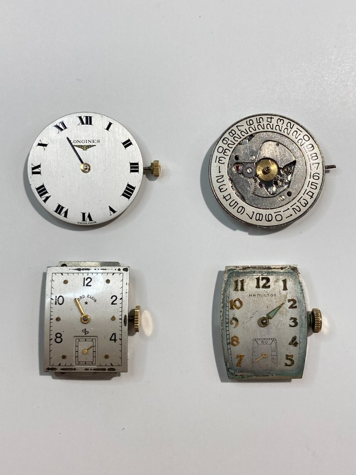 Vintage Wind Up Men's Watch Movements Lot Of 20,Pre-Owned Untested (30 ...