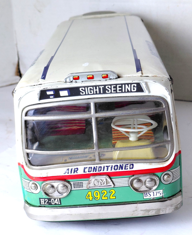 Vintage 1960's Friction GM Sightseeing D.C. Transit Bus by ATC Japan 17 ...