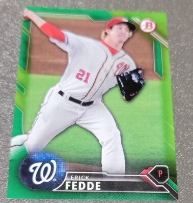 2016 Bowman Draft Top Prospects Green /99 Erick Fedde #BD-159 | eBay