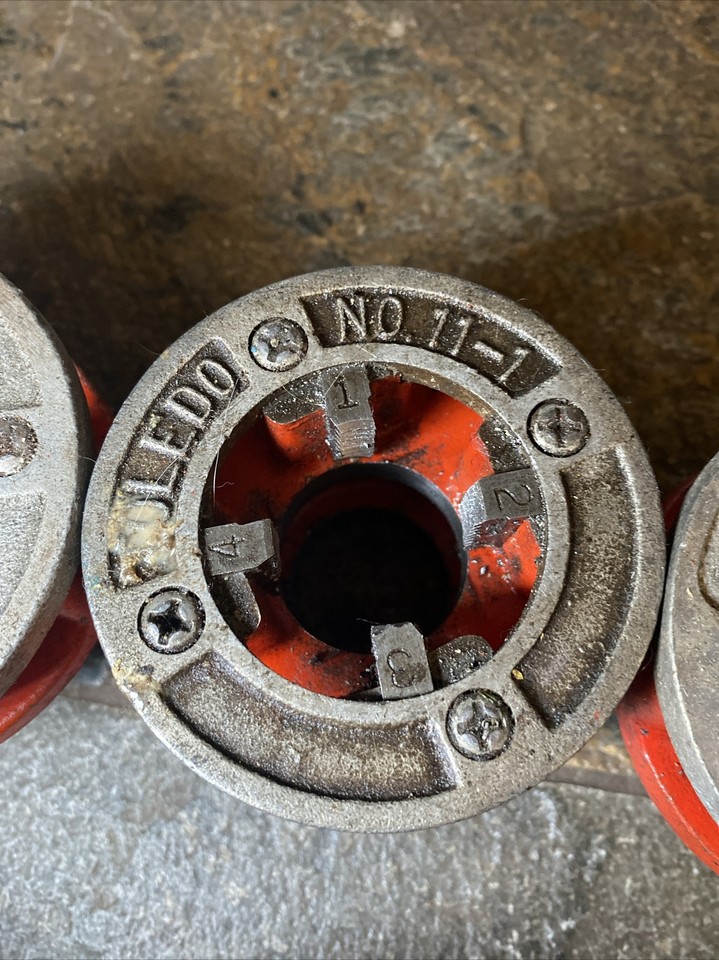 Toledo rachet pipe threader #11 & 9 die heads 1/8 To 1 1/4” | eBay