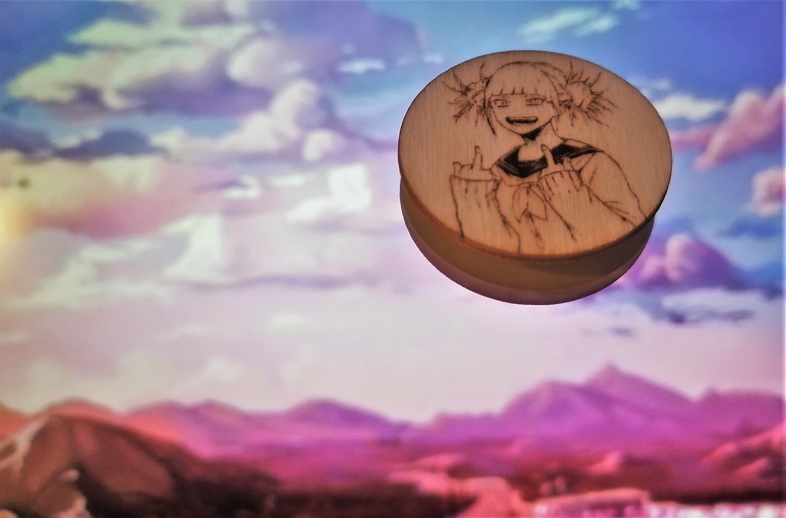 Anime -fridge magnet- TOGA - MHA handmade-wooden engraved | eBay