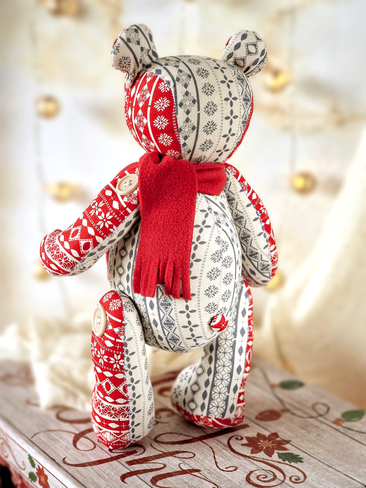 Memory Bear, Fabric Toy Sewing PATTERN Cloth Keepsake Teddy, My Fabric ...