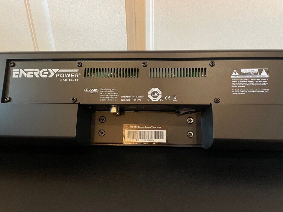 Energy By Klipsch Power Bar Elite Soundbar Wireless w/ Subwoofer ...