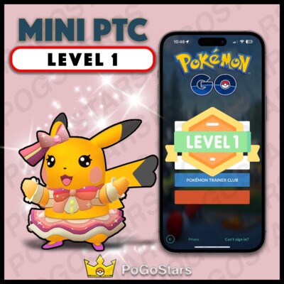 Pokémon PTC Go - Shiny Pikachu Pop Star - LVL1 Level 1 Read Description ...