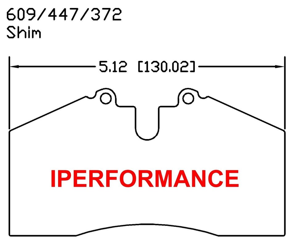 Titanium Brake Pad Shim Heat Shields for Porsche C 2S & TL 964, 91-98 ...