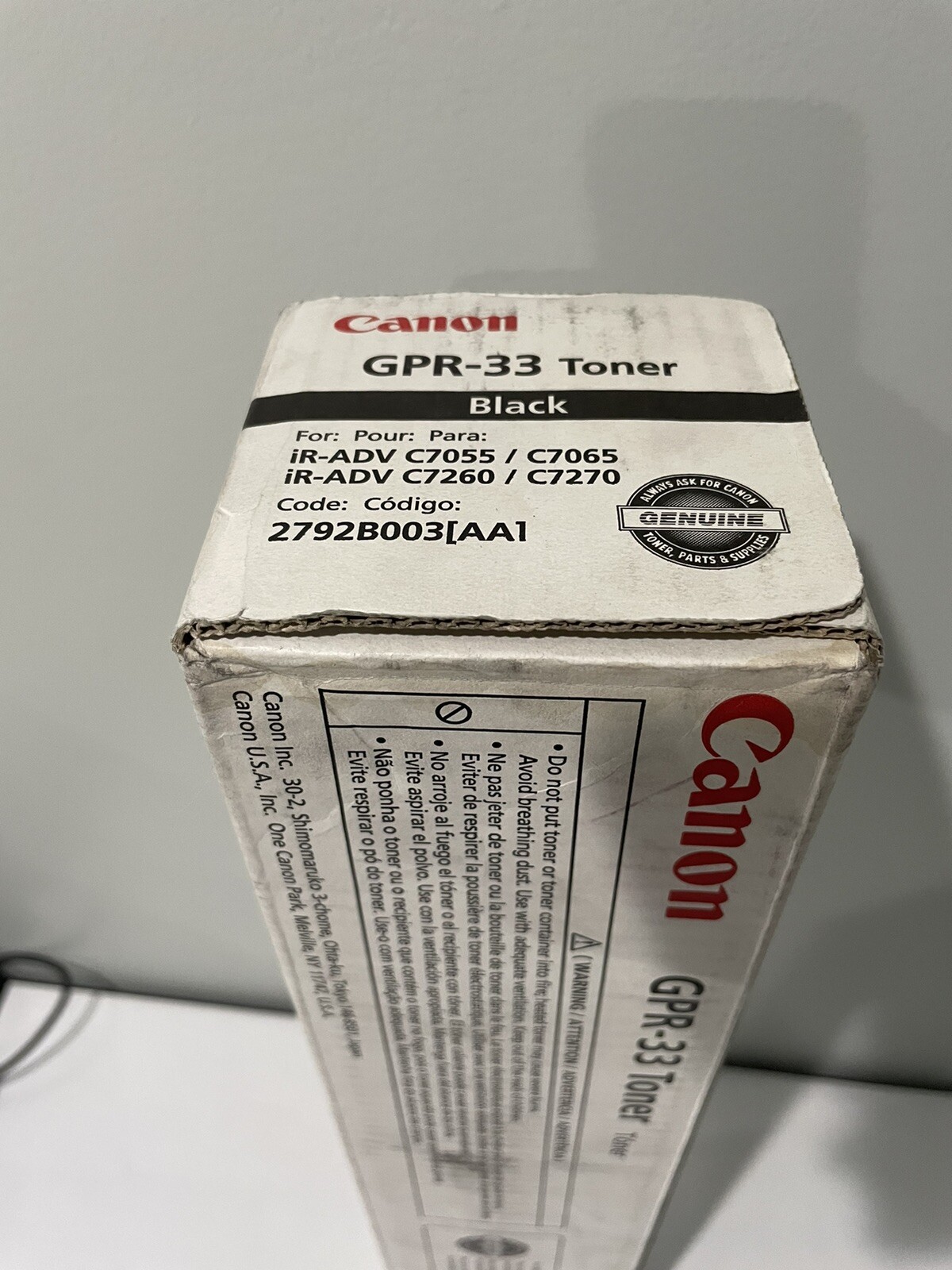 Canon GPR-33 BLACK OEM Toner Cartridge For C7055,C7065,C7260,C7270 | eBay