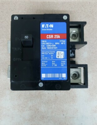 Eaton CSR2150N 150A 2 Pole Main Circuit Breaker 782113098449| eBay