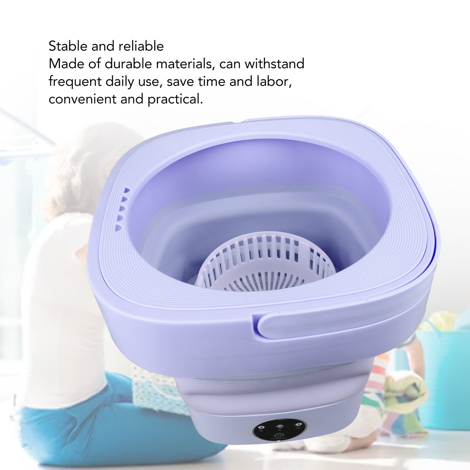 8L Foldable Washing Machine Laundry Machine Home Dormitory(M Size ...