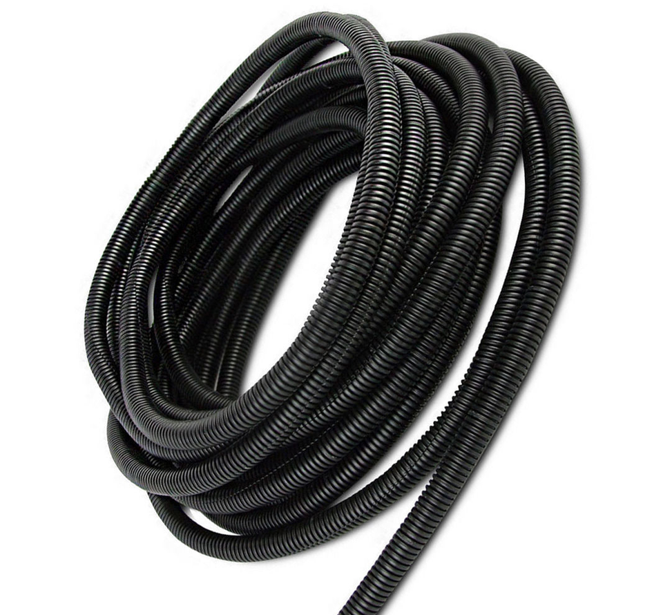 32FT 1/2" Split Loom Cable Conduit Polyethylene Flexible Tubing Wire ...