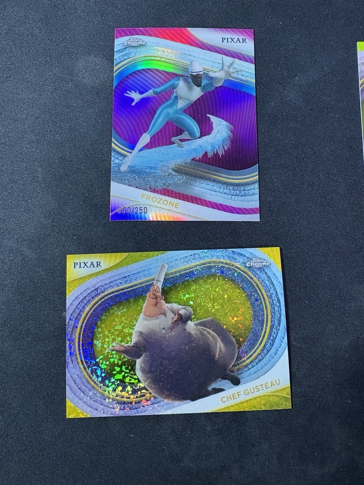 2025 Disney Topps Chrome Frozone Pink /250 Plus Mini Diamond Cards Too ...