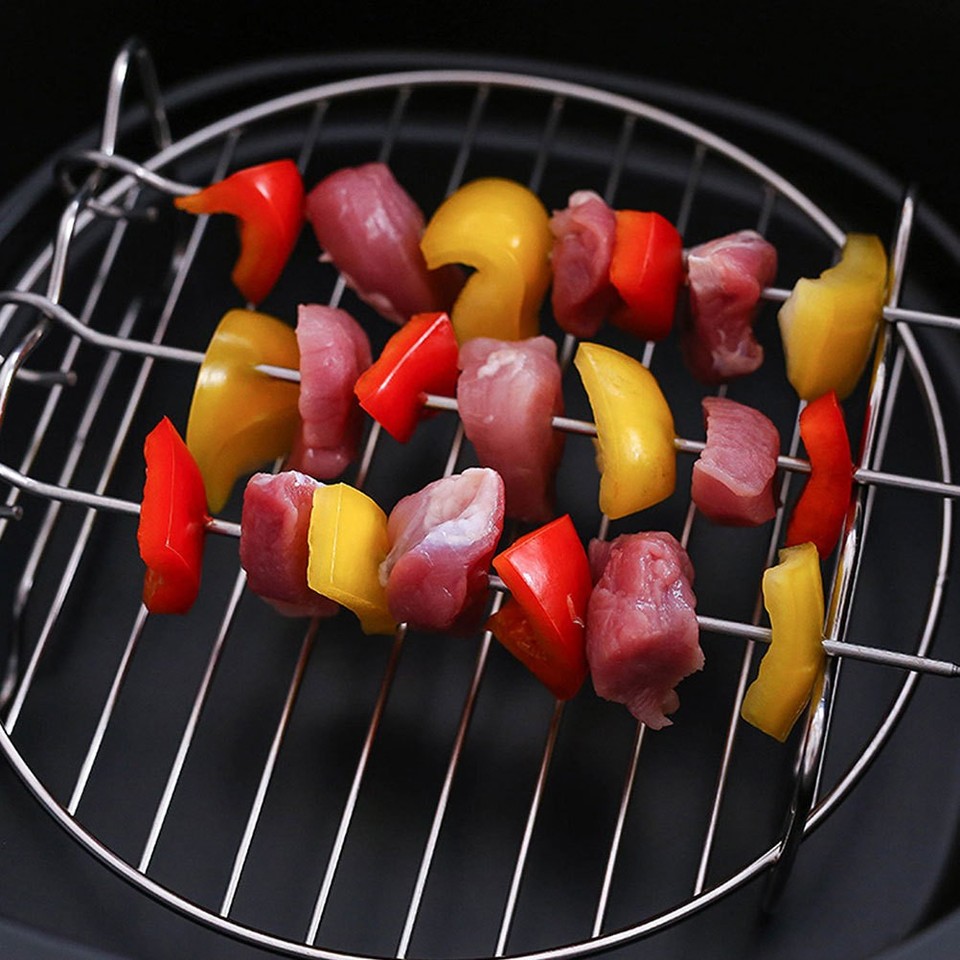 Air Fryer Wire Rack Stainless Steel Cooking Grilled Barbecue Shelf ...