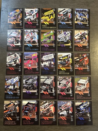 SprintCar Trading Cards Series 1 Lot World Of Outlaws Sprint Car Racing ...