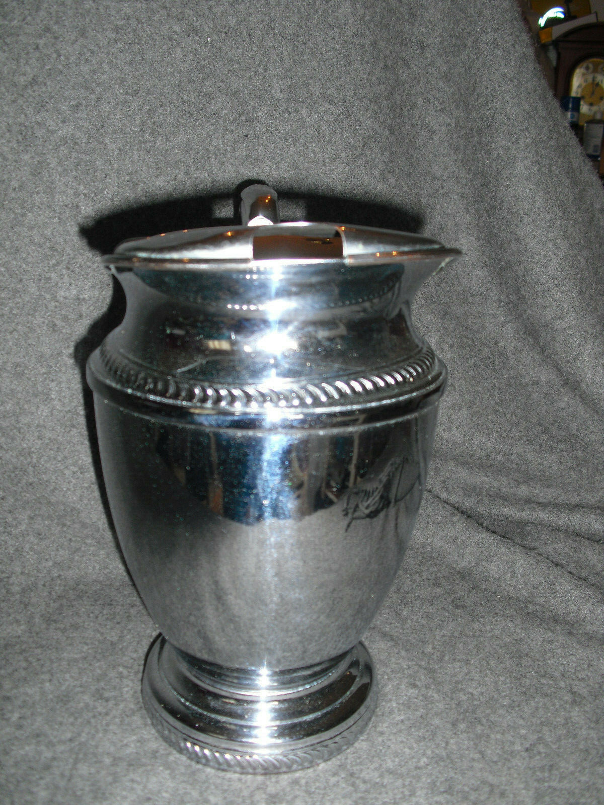 Vtg. Cromwell Silver Mfg CHROMIUM water Pitcher | eBay