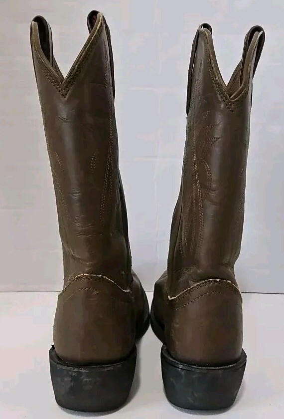 Justin Mens 9.5-D Cowboy Boots Butch Crazy Cow JB1100 Leather Western ...