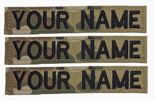 3-Piece OCP Army Name Tape Set with Hook Fastener – Durable Military ...