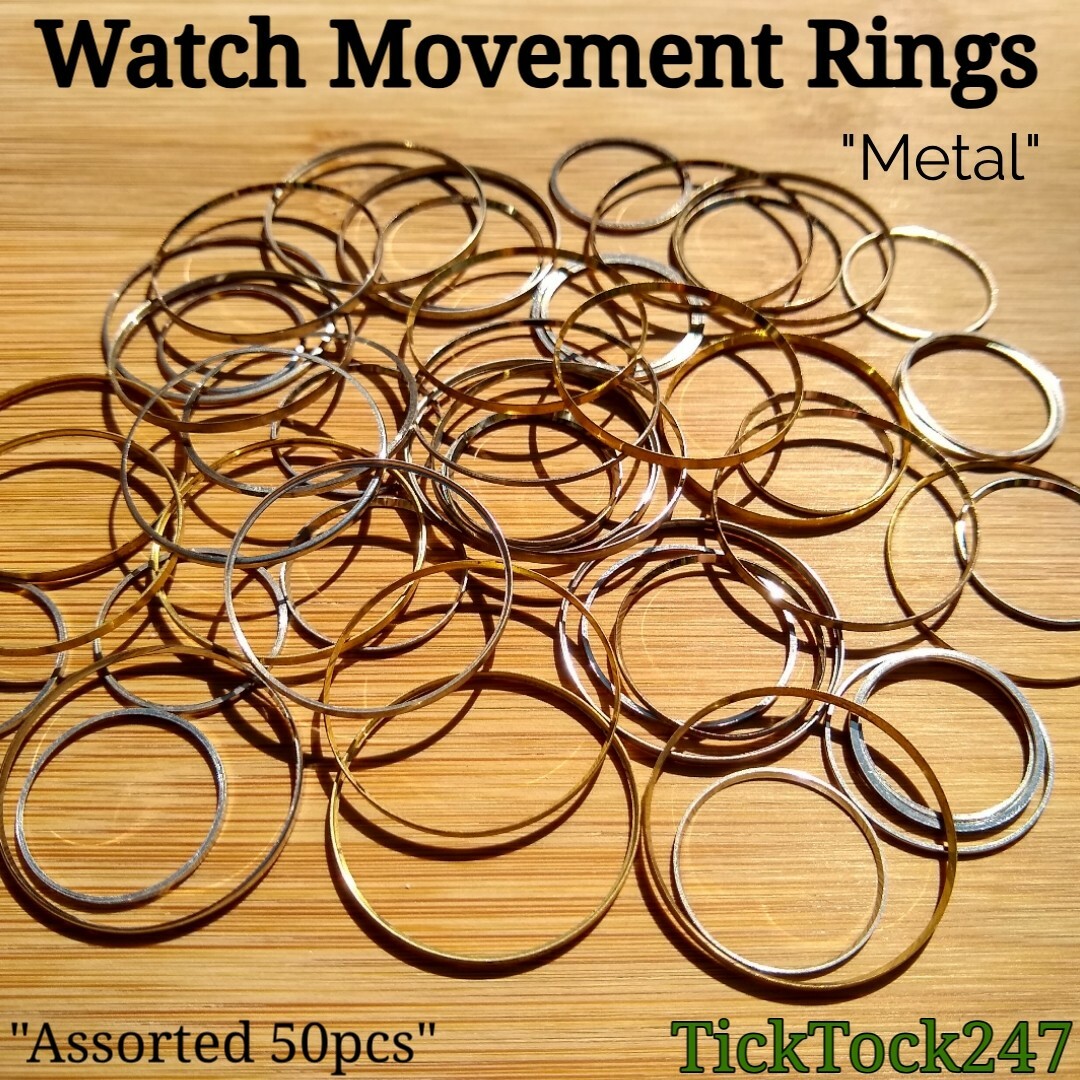 50x Watch movement rings metal for automatic & mechanical watches ...