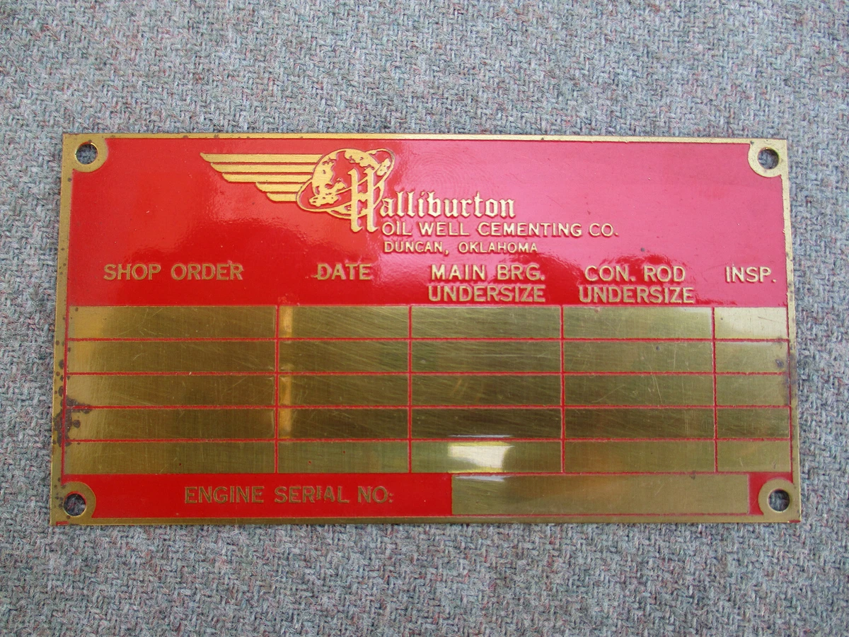 Metal Id Plates For Equipment