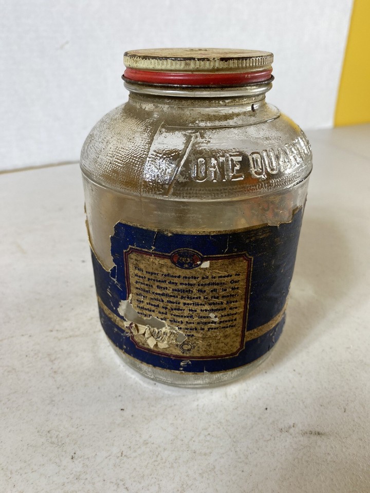 rare SAE No. X-12 x12 Antique Oil Jar Penn City Motor Oil Co quart ...