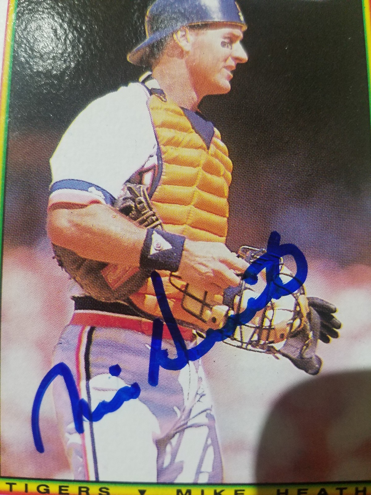 Mike Heath Autograph 1990 Bowman Detroit Tigers Authentic Auto | eBay