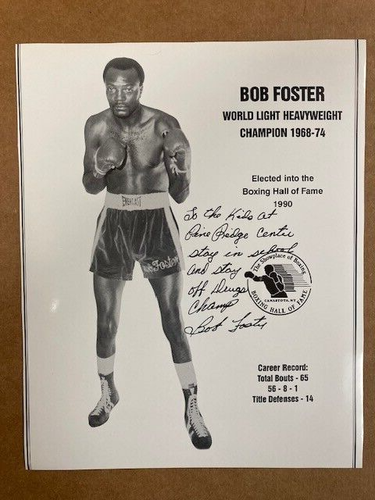 Bob Foster Boxing Autographed 8x10 Photo with COA | eBay