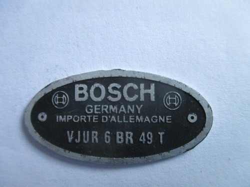 Verteiler Schild Bosch Typenschild Benz Ponton 220 SE VJUR 6 BR 49 T ...