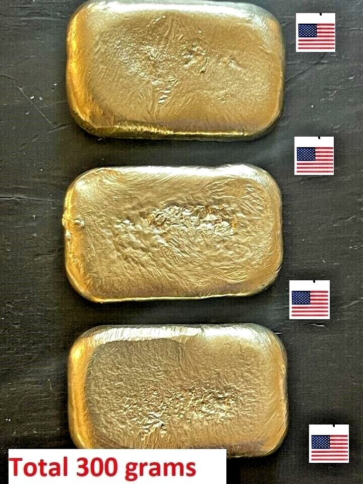 (300)Grams Scrap Gold bar For Gold Recovery Melted Different Computer ...