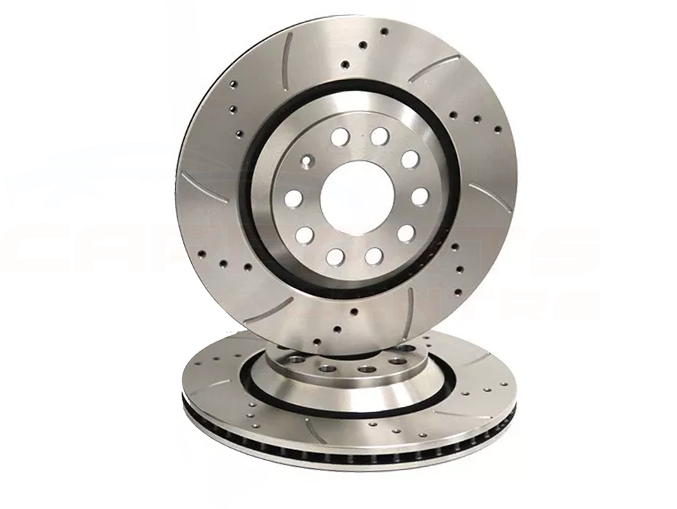 BMW E90 E91 E92 320 320D 325 FRONT DRILLED GROOVED BRAKE DISCS PADS ...