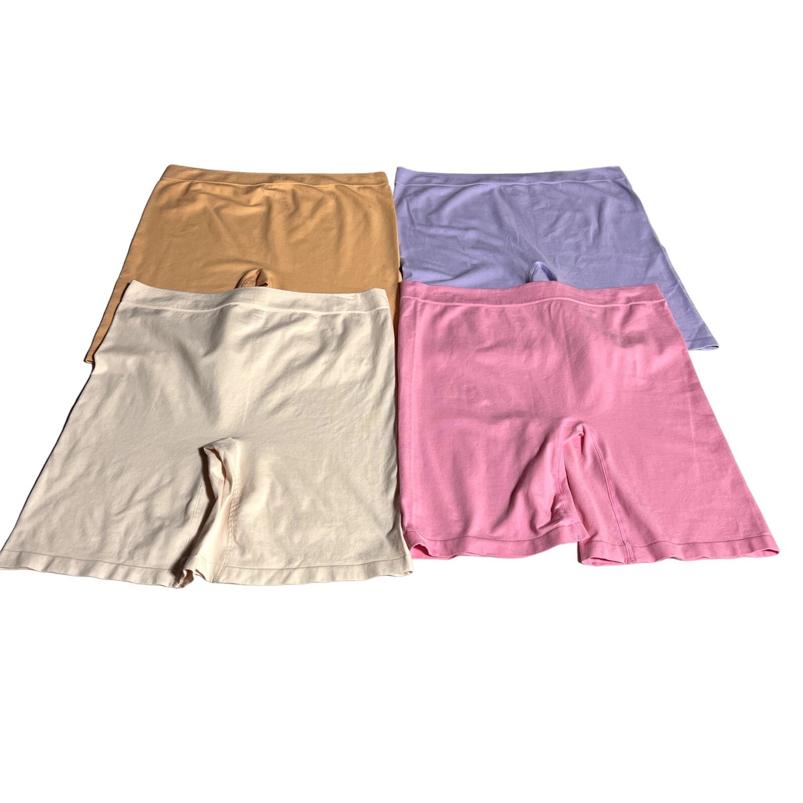 Breezies Set Of 4 Cotton Long Line Panty Pack Denim 1x A475754 Ebay