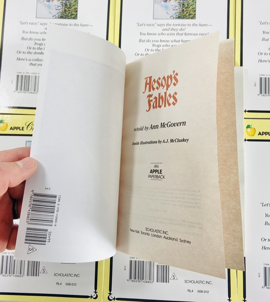Lot of 10 Scholastic Apple Classics Aesop’s Fables Books Perfect For ...