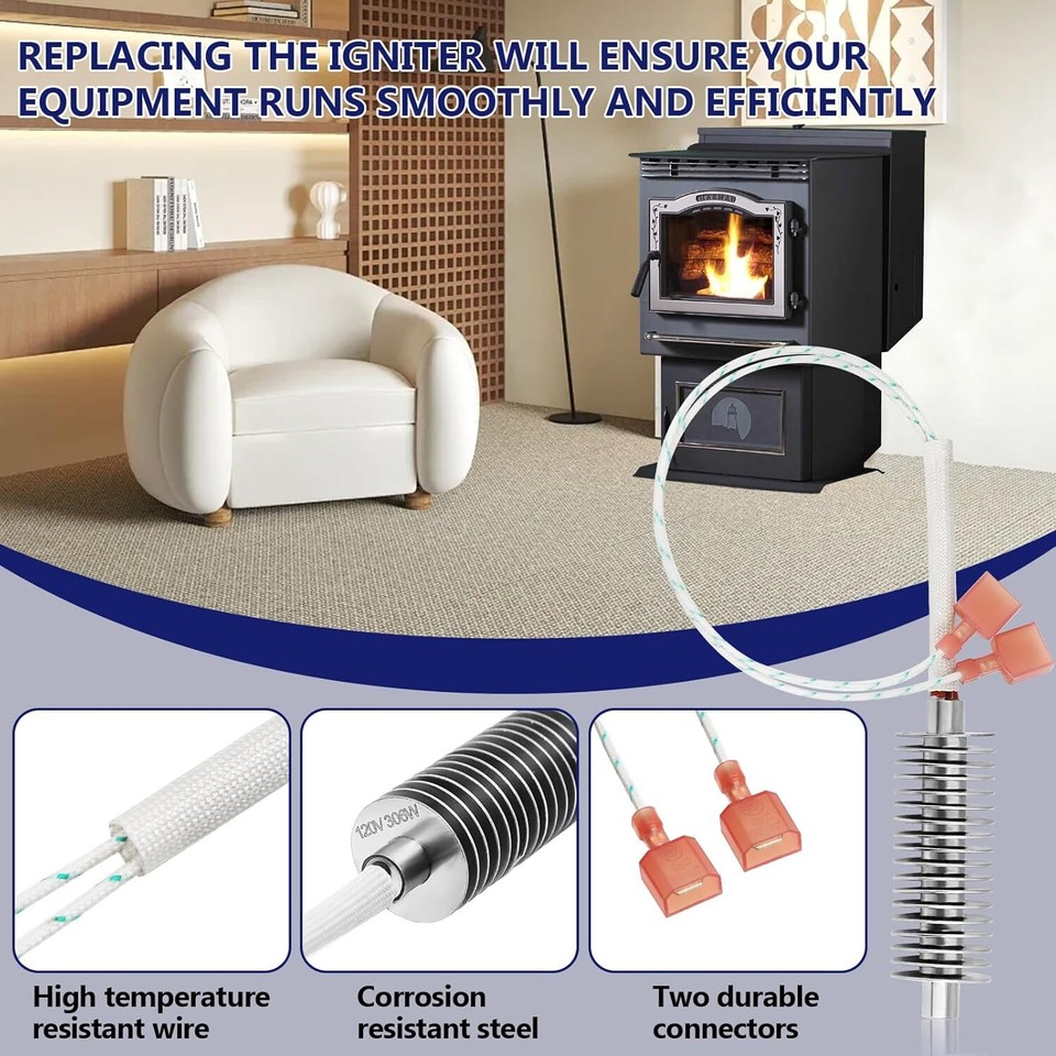 3-20-677200 Igniter for Harman P68, XXV, P43,P61 Pellet Stove for ...