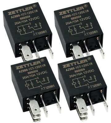 4x American Zettler Fuel Pump Relay For Chrysler Dodge Jeep Replace ...