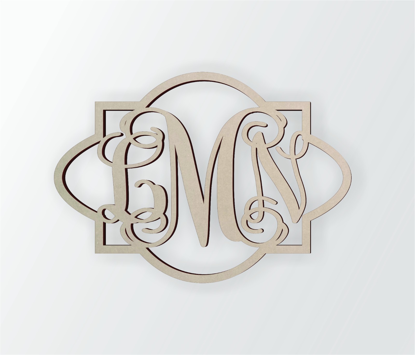Unfinished Wooden Monogram for Individuals or Couples - Home Decor ...