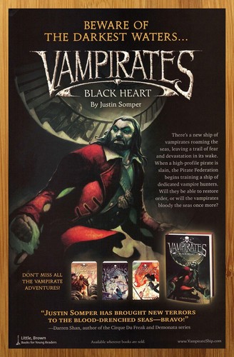 2009 Vampirates Book Series Print Ad/Poster Justin Somper Vampire ...