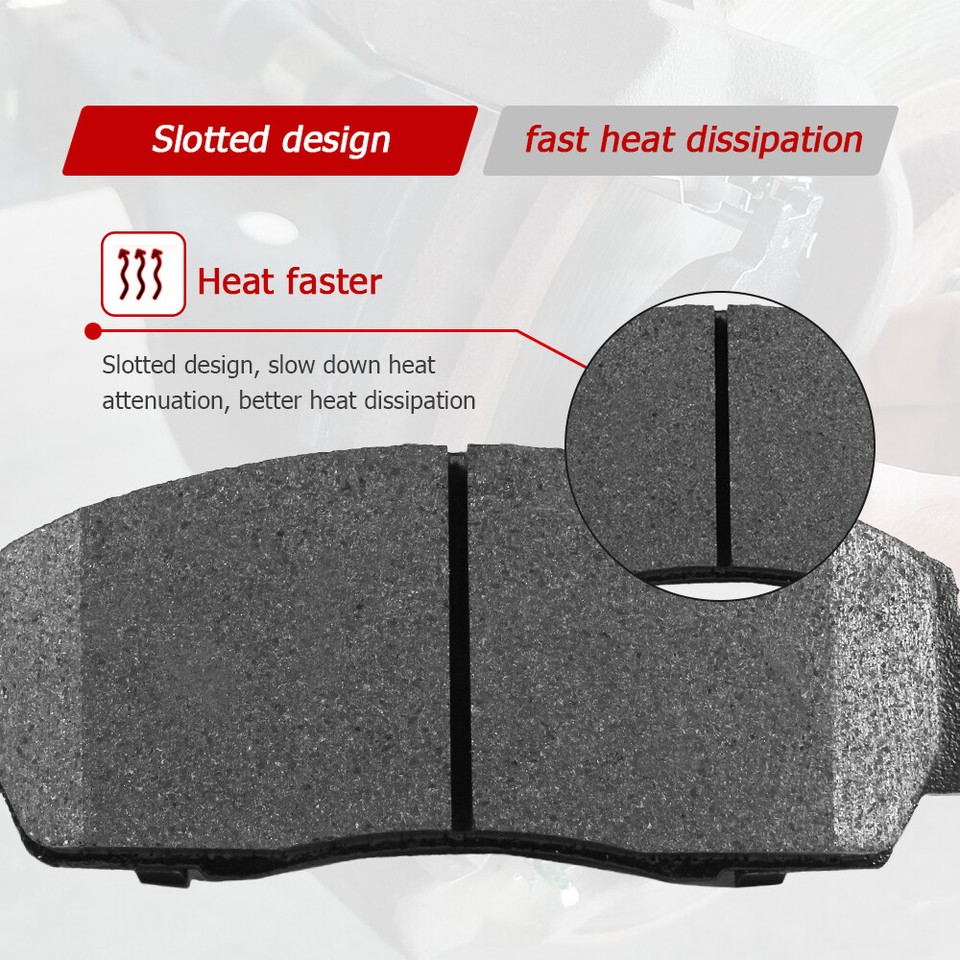 Front & Rear Ceramic Disc Brake Pads For 2017 2018 2019 Ford Escape 1 ...