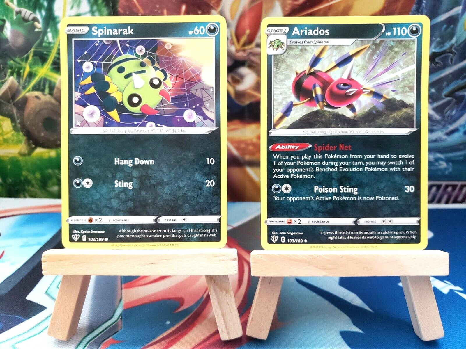 Spinarak + Ariados - SS Darkness Ablaze, Mint/NM, Pokemon TCG | eBay