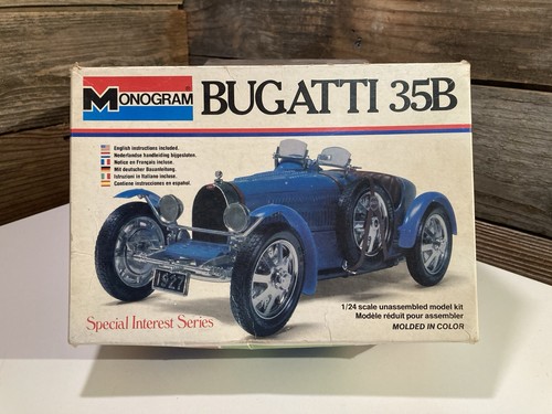 Monogram Bugatti 35B 1/24 Scale Plastic Model Kit Open Box | eBay