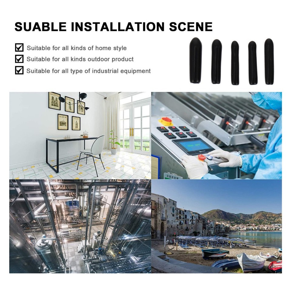 500 PCS Dust Hose Cover Waterproof Cap Plug Hole Caps Pipe Vacuum Plugs ...