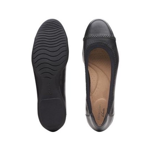 NIB Clarks Women's Sara Bay Ballet Flat Black Size 7 | eBay