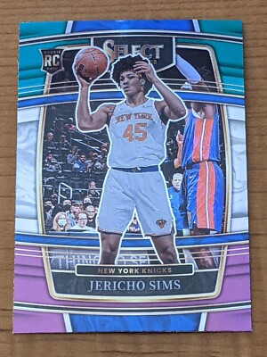 Jericho Sims 2021-22 Select Rookie Card RC Concourse 87 Green White ...