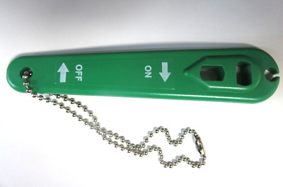 2 Oxygen O2 Tank Cylinder 870 Post Valve Wrench Durable Plastic w/Chain ...