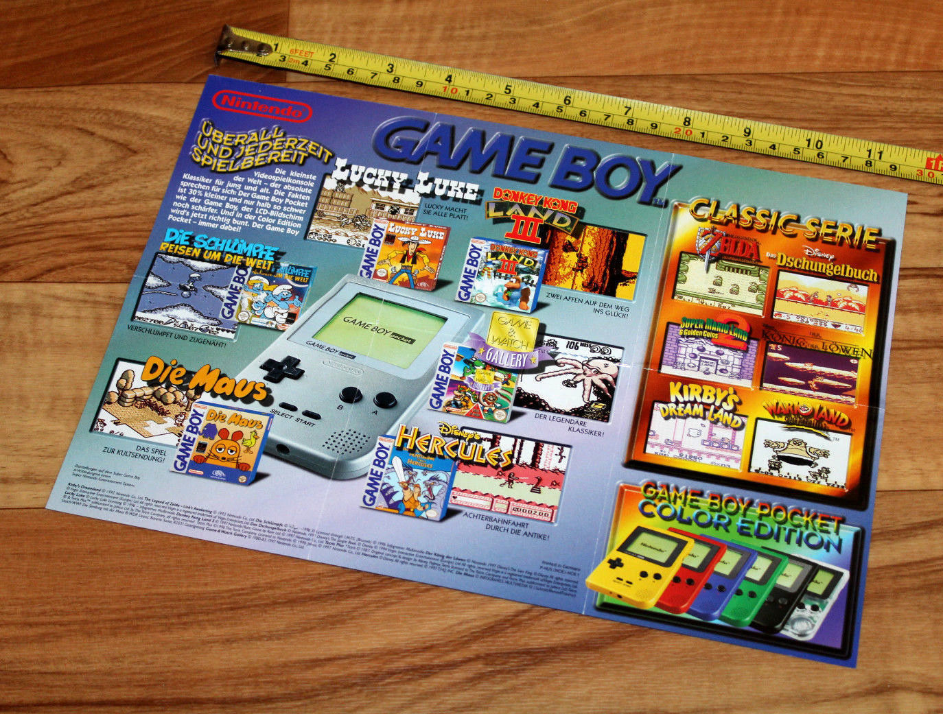 N64 Nintendo 64 Ad Flyer Mini Poster Banjo-Kazooie Super Mario Kart ...