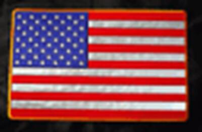 REFLECTIVE USA Flag NIGHT VISION AMERICAN FLAG 11*7 INCH PATCH | eBay
