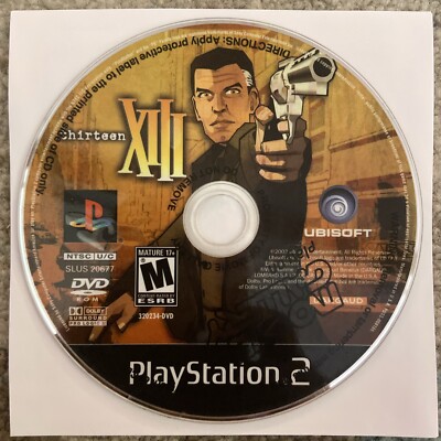 🔥 XIII (PlayStation 2 PS2, 2003) BL. Good Disc Only! See Description ...