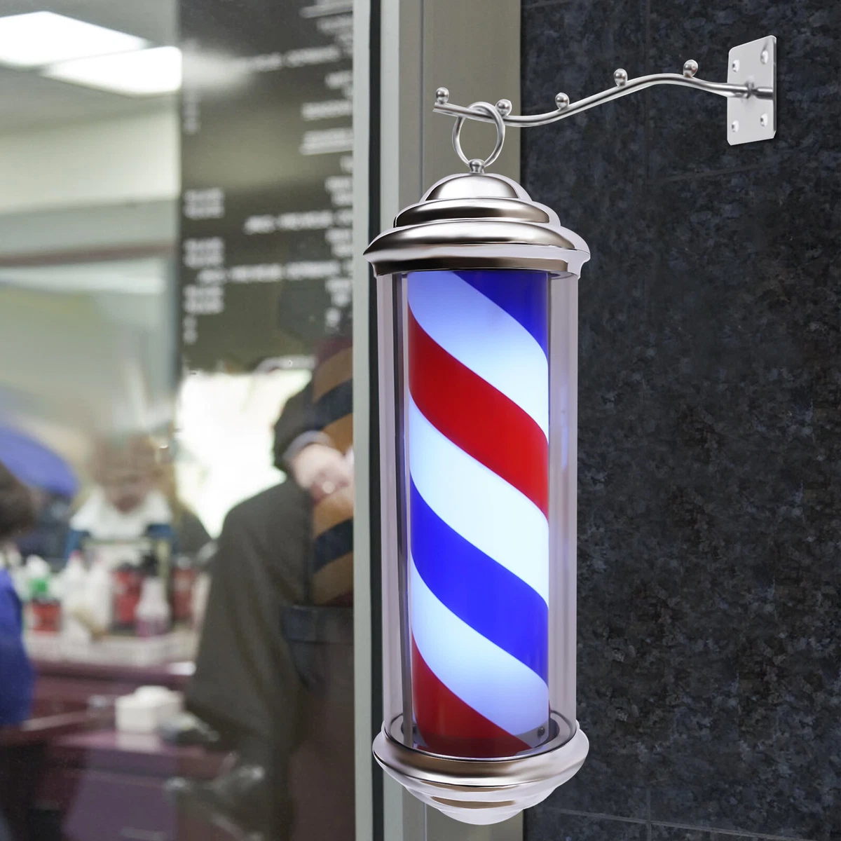 Barber Pole Red White
