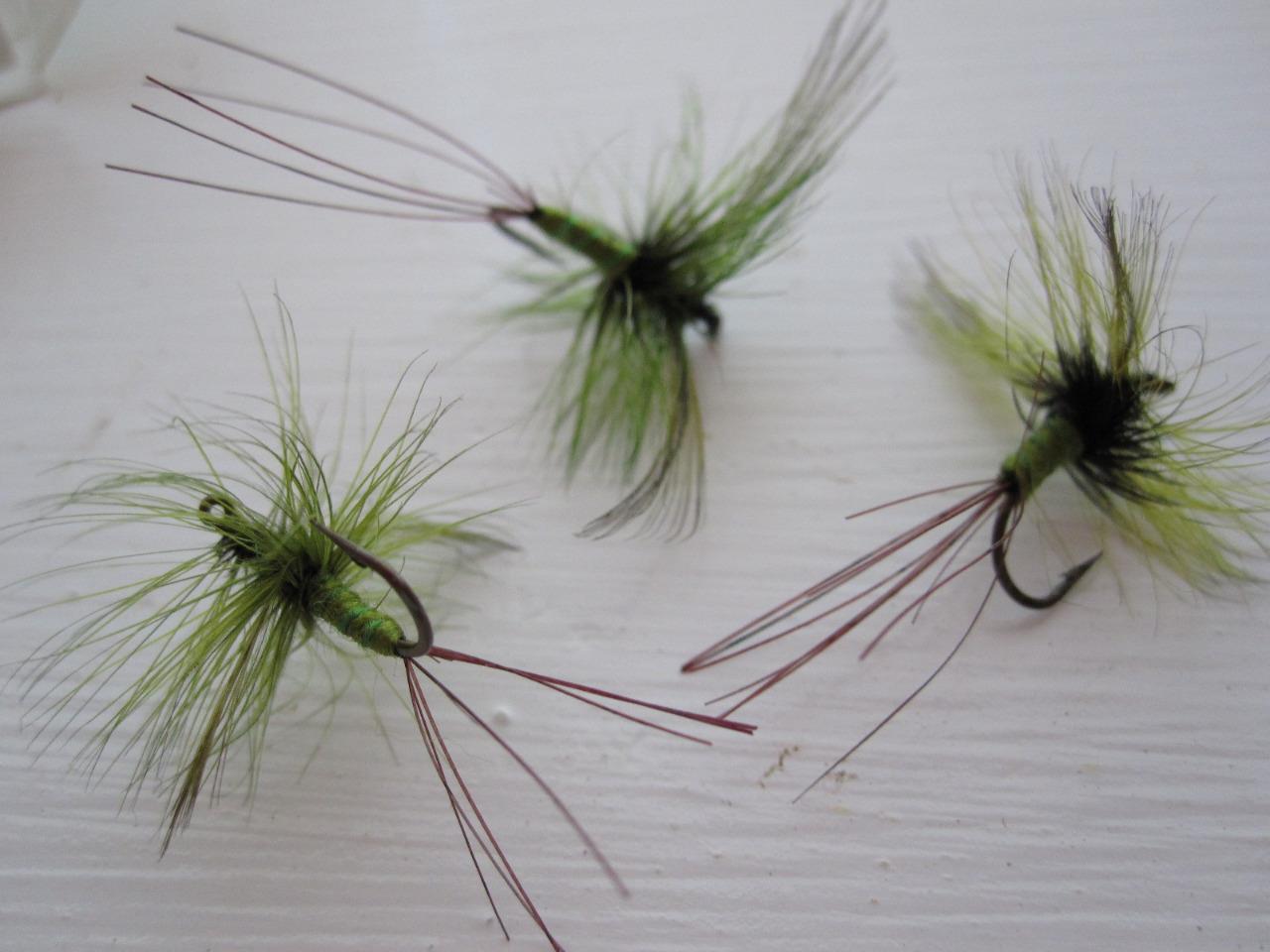 1 DZ D16-1 EASTERN GREEN DRAKE SPINNER'S (SIZES), DRY FLIES *AWESOME ...