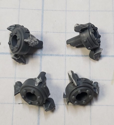 30K Space Marine ARMORY Bits Deimos Predator Side Sponson Mount Gun ...