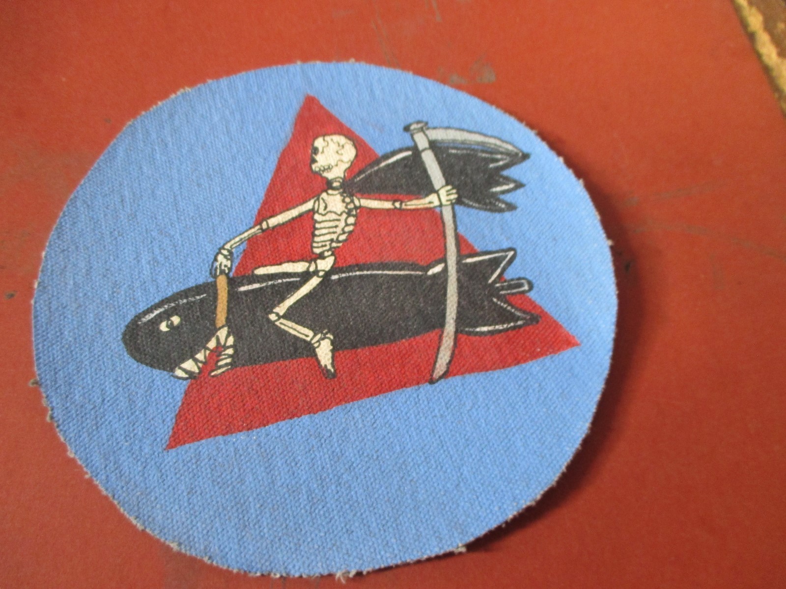 WWII USAAF SKELETON ON BOMB 542 BOMB SQDN 383 BG FLIGHT JACKET PATCH | eBay