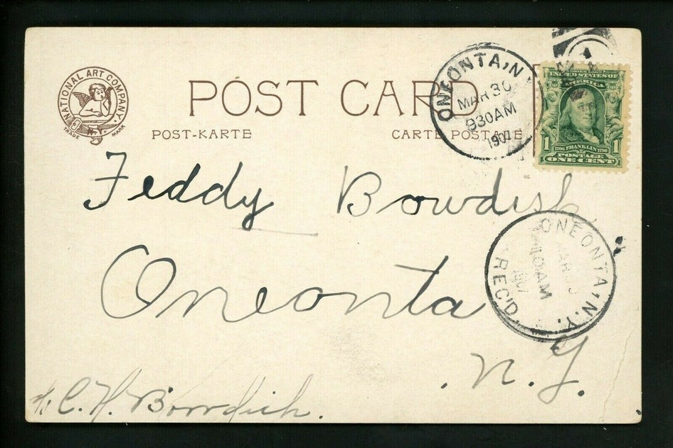 Teddy Bear postcard Artist Signed Twelvetrees National Art Co 1906 #211 ...