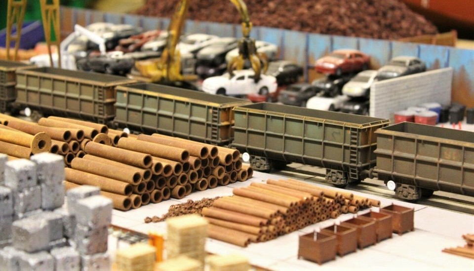 ULTIMATE SCRAP! Model Scrapyard Metal OO Gauge Scenery Wagon Loads ...